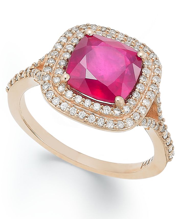 EFFY Collection Rosa by EFFY® Ruby (3-1/8 ct. t.w.) and Diamond (1/3 ct ...