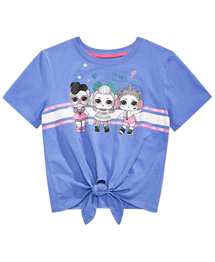 LOL Surprise! Big Girls LOL Girls Tie-Front Top - Macy's