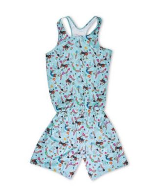 Girl Power Sport Little Girls Gym Cat Romper - Macy's