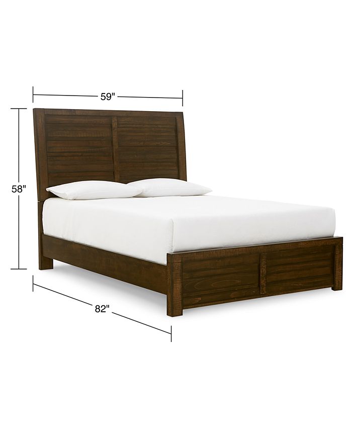 Furniture Ruff Hewn Full Bed - Macy's