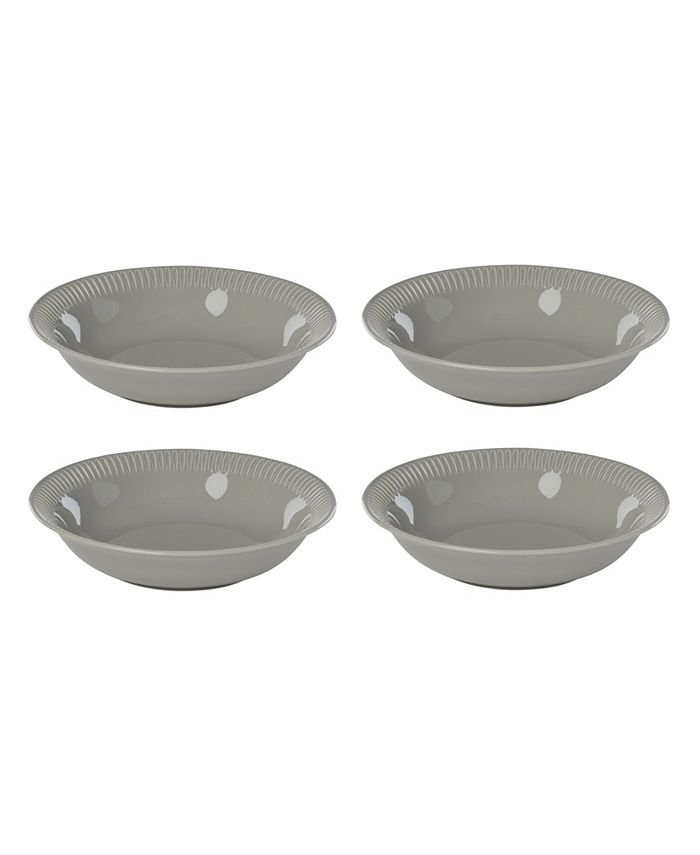 Lenox Profile Dinner Bowl Set/4 Grey - Macy's