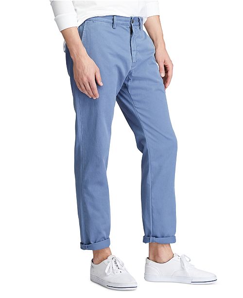 Polo Ralph Lauren Men's Classic-Fit Cotton Chino Pants & Reviews - Pants - Men - Macy's