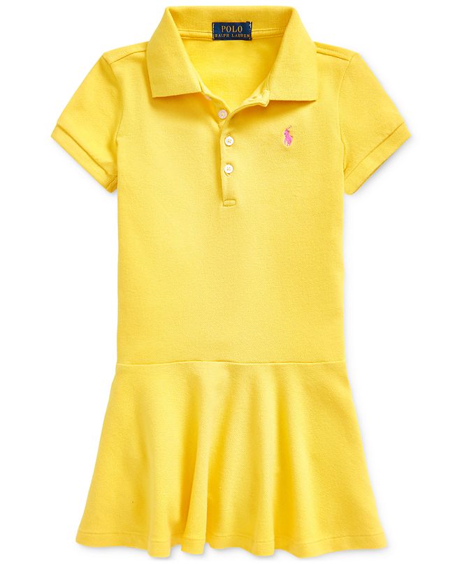 Polo Ralph Lauren Little Girls Short-Sleeve Polo Dress & Reviews - All ...