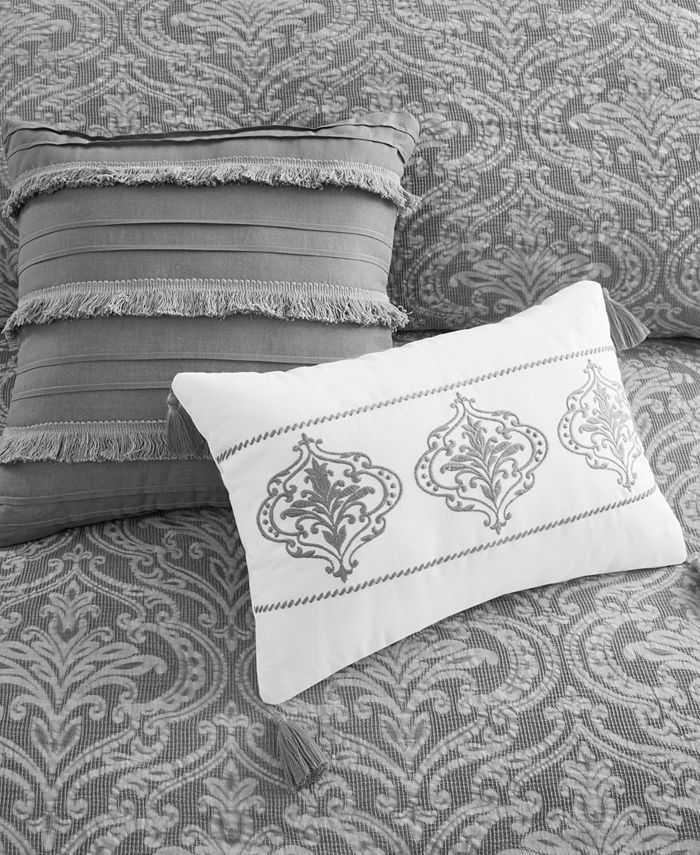 Madison Park Chantelle Full/Queen 5 Piece Damask Matelasse Cotton ...