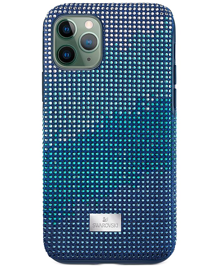 Swarovski Crystalgram Silver-Tone Crystal & Fabric iPhone 11 Pro ...