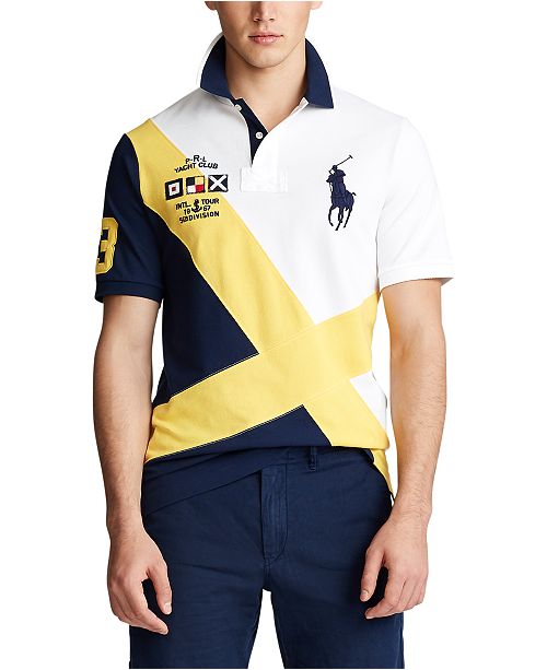 Polo Ralph Lauren Men's Custom Slim-Fit Mesh Polo & Reviews - Polos - Men - Macy's