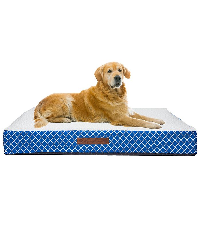 Wags n Whiskers Atkins Lattice Large Orthopedic Pet Bed - Macy's