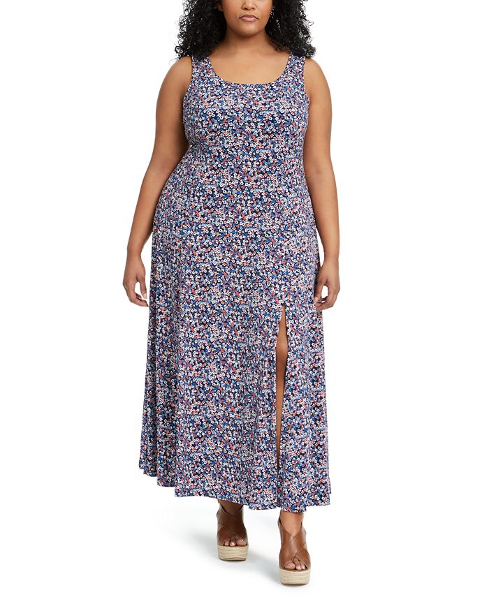 Michael Kors Plus Size Dainty Blooms Maxi Dress - Macy's