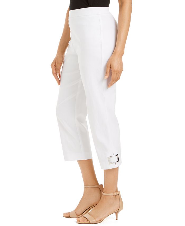 Jm Collection Grommet Trimmed Capri Pants Created For Macys Macys