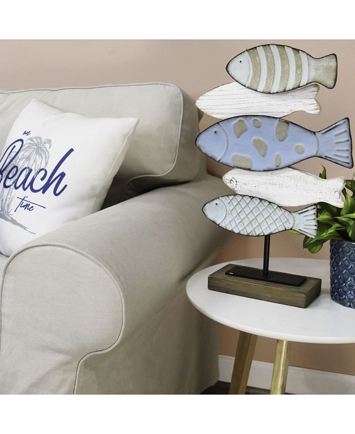 Stratton Home Décor Stratton Home Decor School of Fish Table Top Decor ...