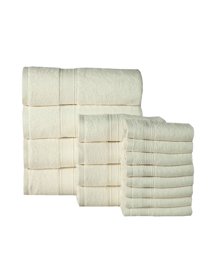 Addy Home Fashions Soft and Absorbent Spa Quality Towel Set - 16 Piece ...