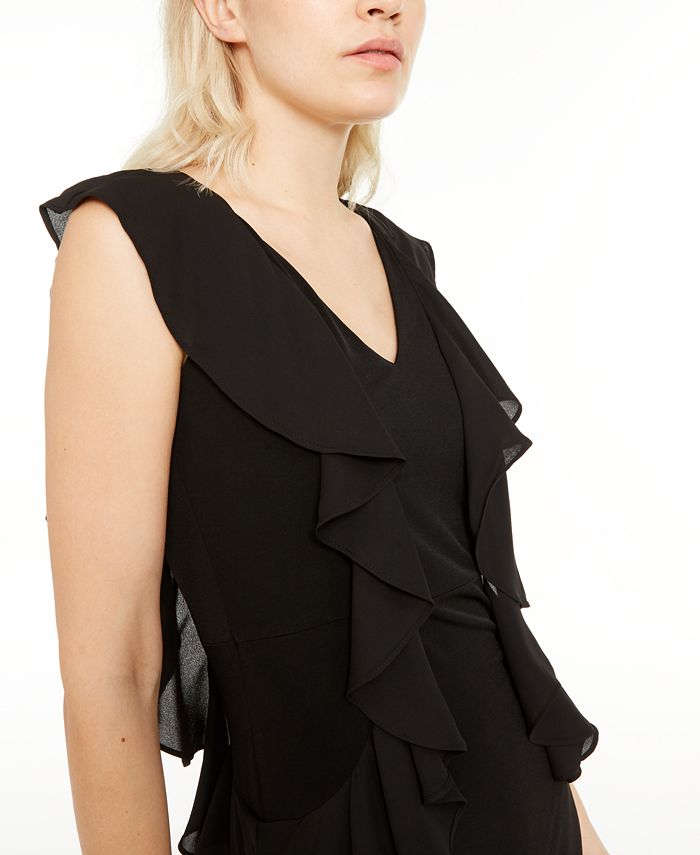 Michael Kors Cascading Ruffles Dress - Macy's