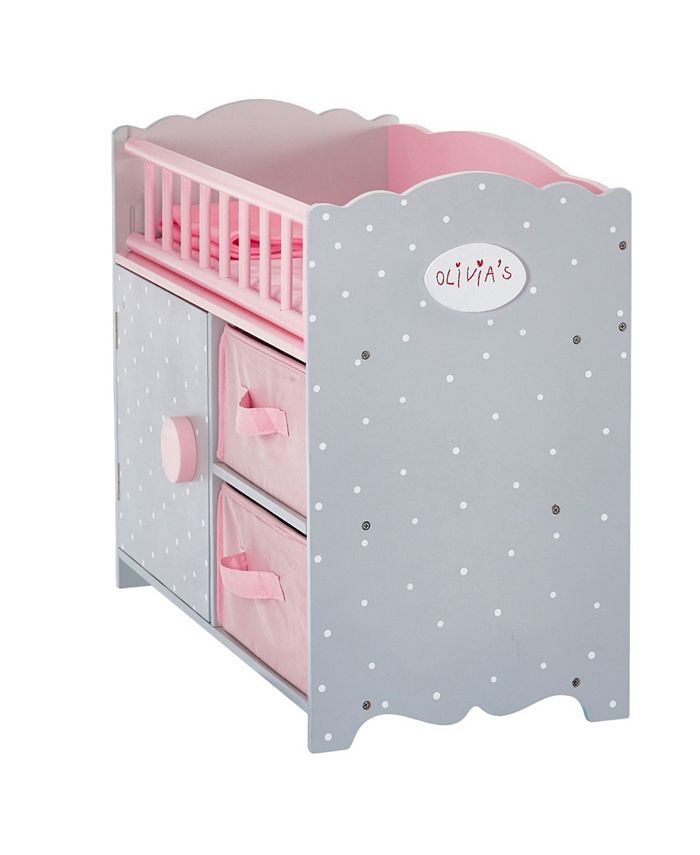 Redbox Olivia's Little World Polka Dots Princess Baby Doll Crib with ...