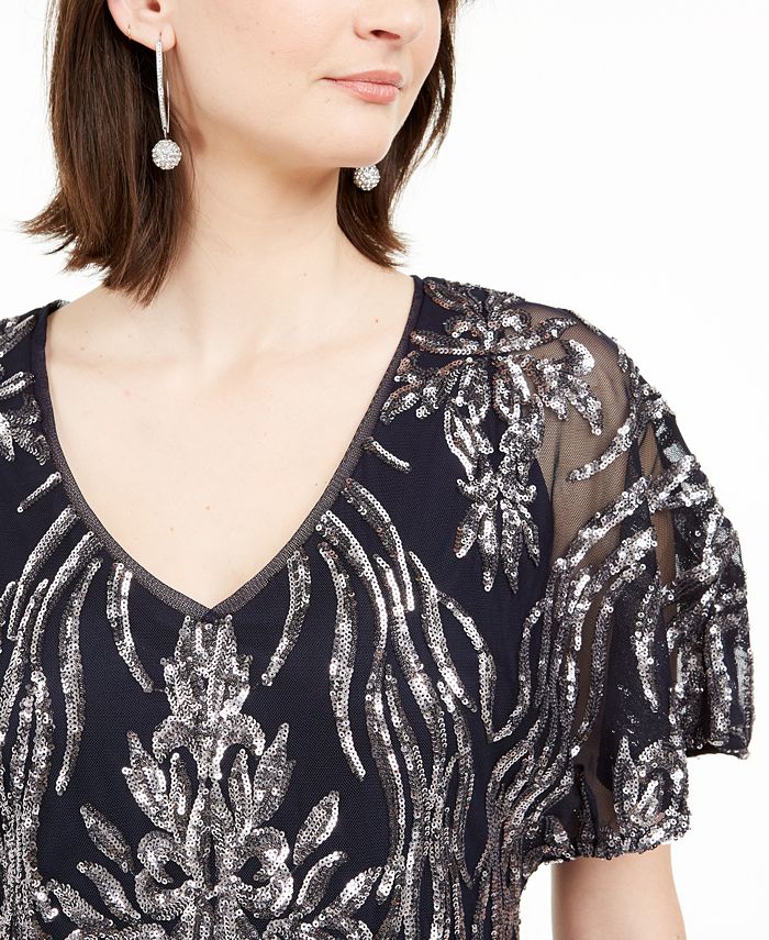 R & M Richards Sequin V-Neck Blouse & Reviews - Tops - Women - Macy's