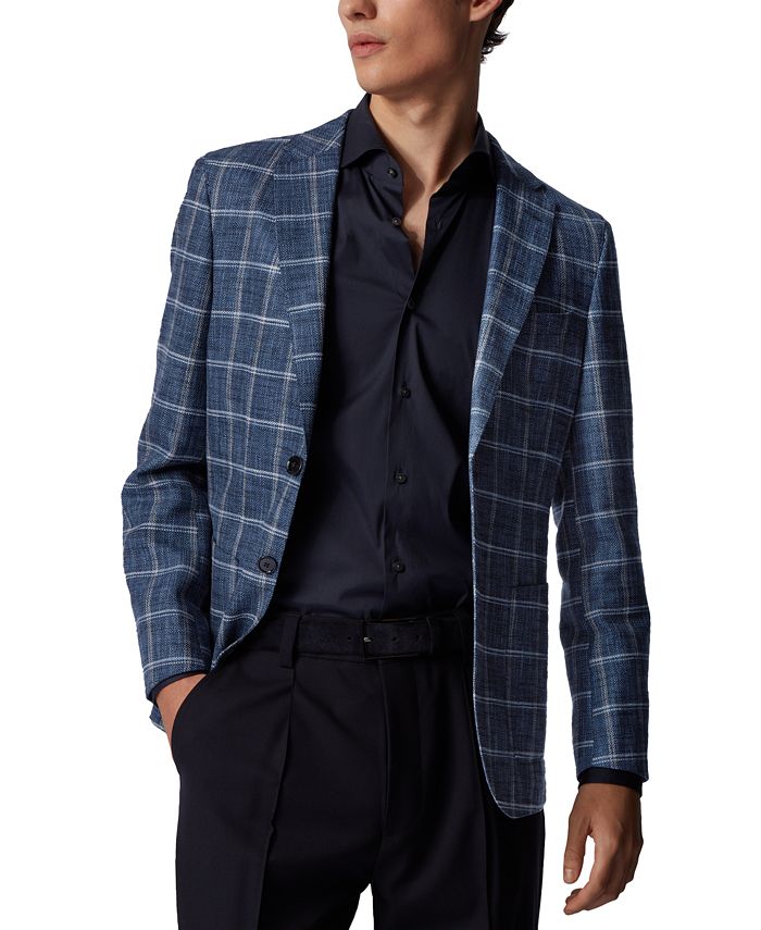 Hugo Boss BOSS Men's T-Noam Dark Blue Jacket - Macy's