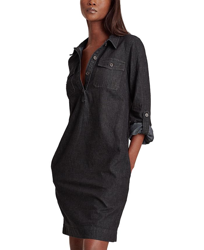 Lauren Ralph Lauren Utilitarian Shift Dress - Macy's