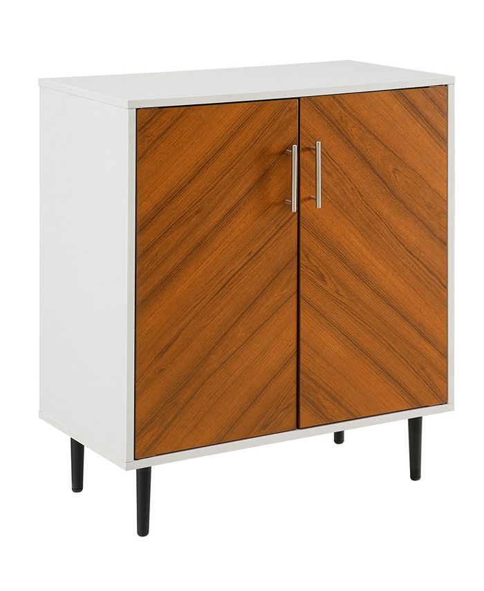 Walker Edison 28" Modern Book Match Accent Cabinet - Macy's
