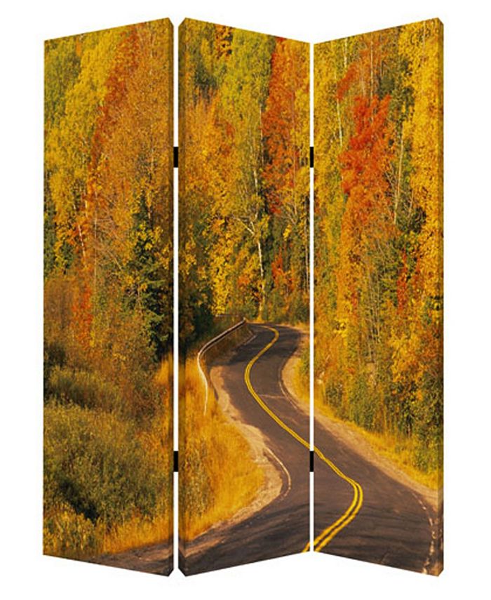 Screen Gems Double sided with different Design 3 Panel 6' Autumn ...