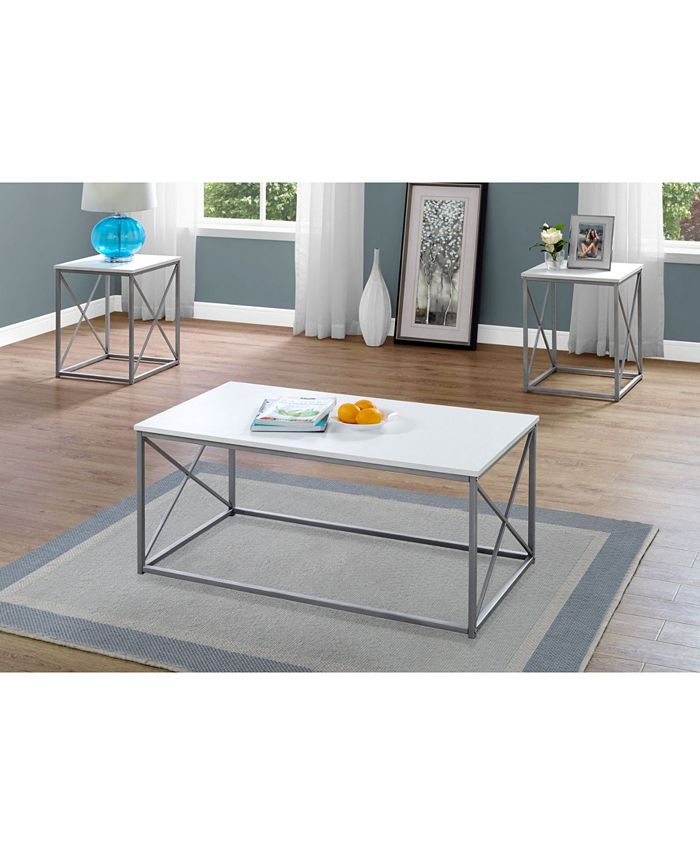 Monarch Specialties Table Set - 3 Piece Set - Macy's