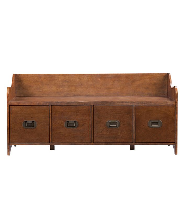 Southern Enterprises Charleigh 4-Drawer Storage Bench - Macy's