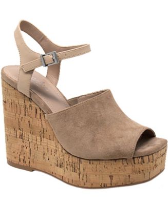 CHARLES by Charles David Dory Wedge Sandals - Macy's