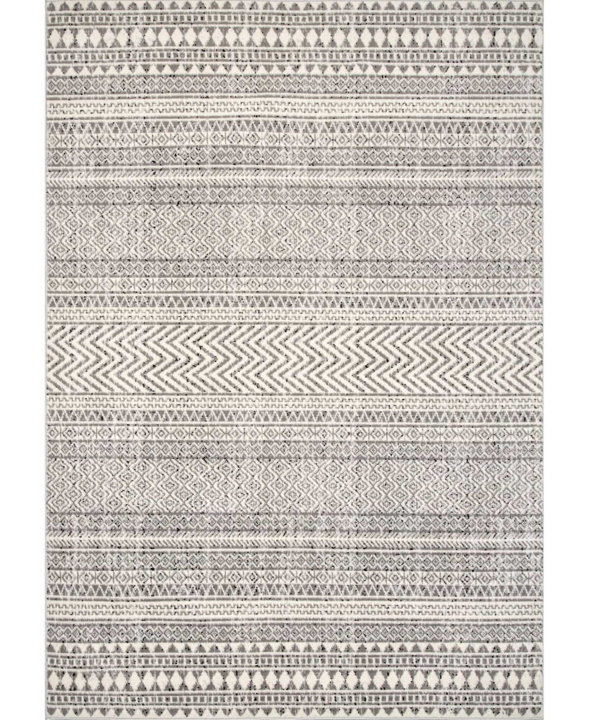 Click here for nuLoom Creek Striped Antonella Gray 8 x 10 Area Ru... prices