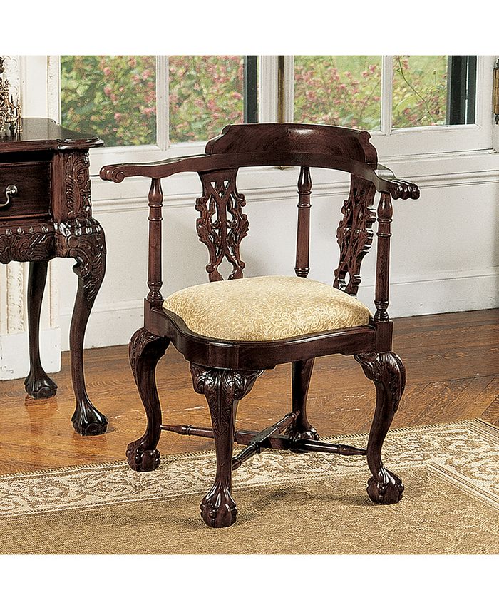 Design Toscano Chippendale Corner Chair - Macy's