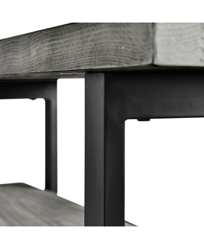 Alaterre Furniture Pomona Metal and Reclaimed Wood Bench - Macy's Alaterre Furniture Pomona Metal and Reclaimed Wood Bench - Macy's