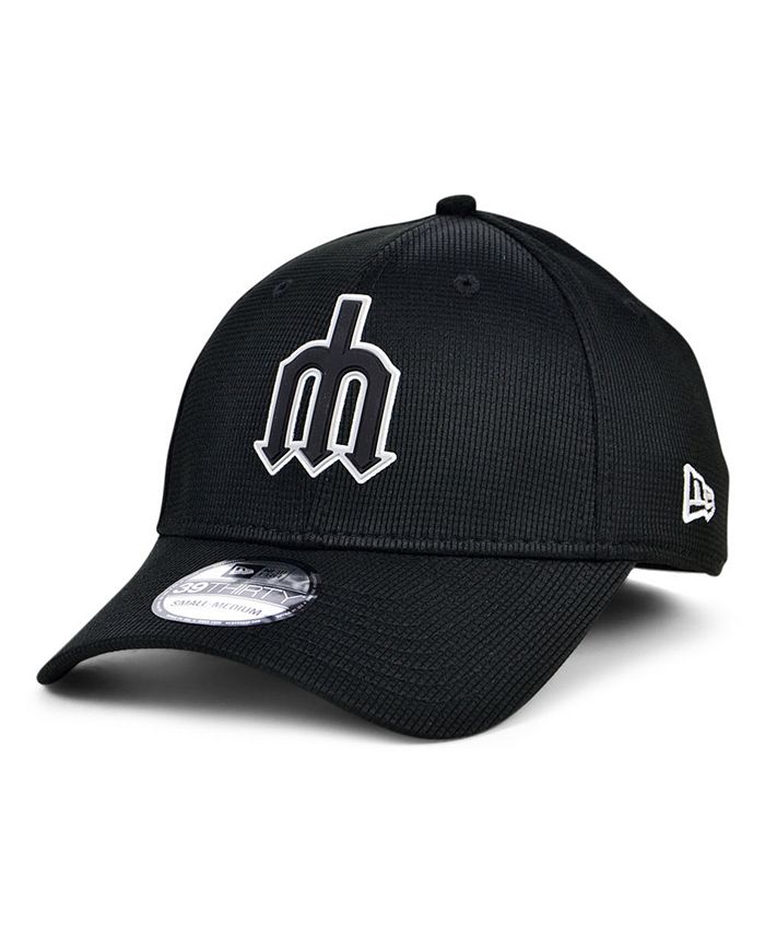 New Era Seattle Mariners 2020 Clubhouse Black White 39THIRTY Cap - Macy's