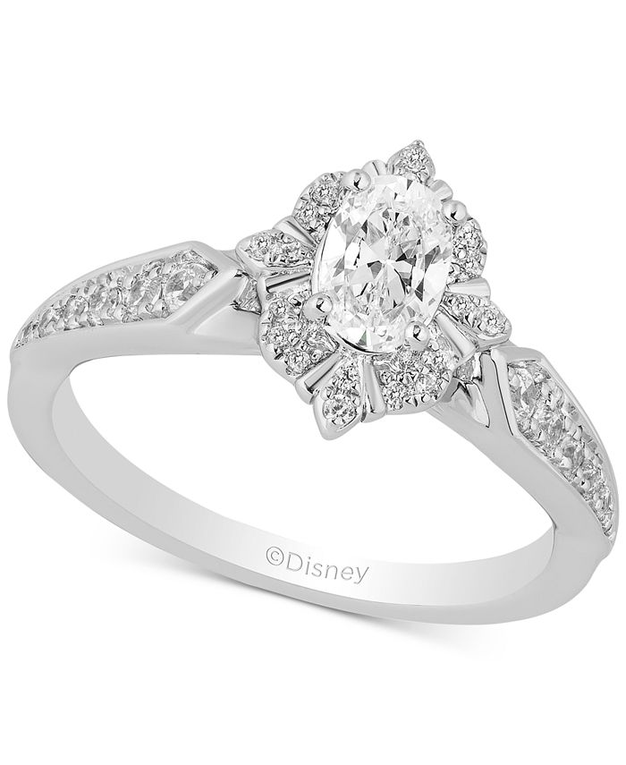 Enchanted Disney Fine Jewelry Enchanted Disney Diamond Elsa Engagement ...