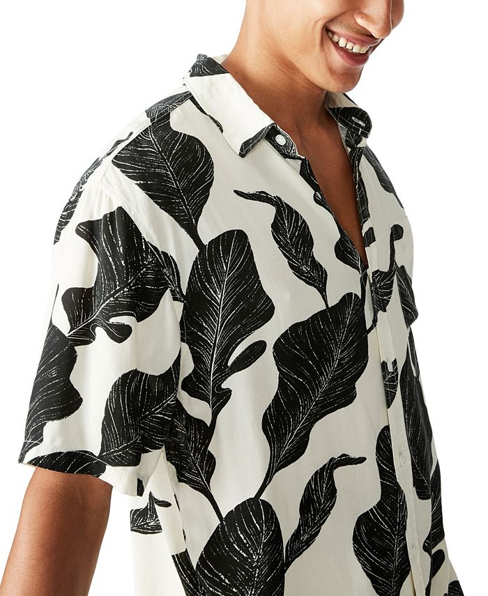 COTTON ON Men's Short Sleeve Resort Shirt - Macy's