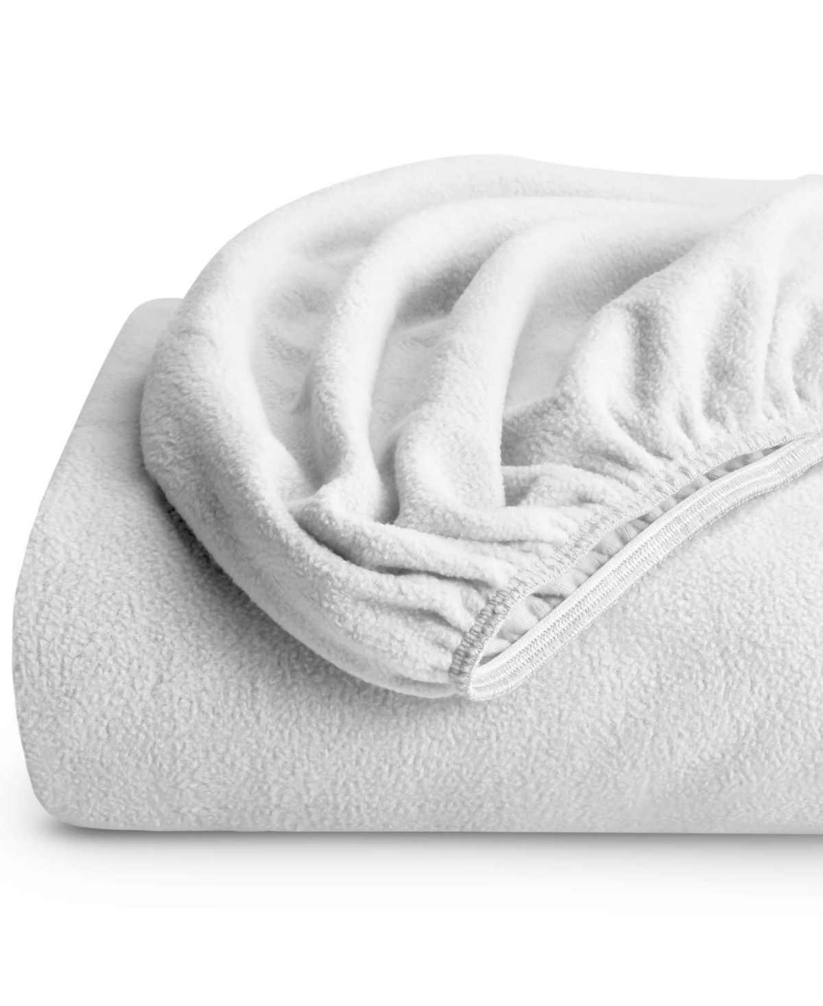 Click here for Bare Home Polar Fleece Fitted Sheet Queen - White prices