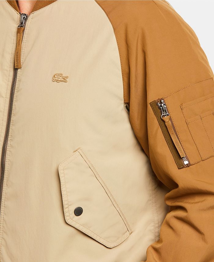 Lacoste Men's Regular Fit Lightweight Reversible Bomber Jacket - Macy's