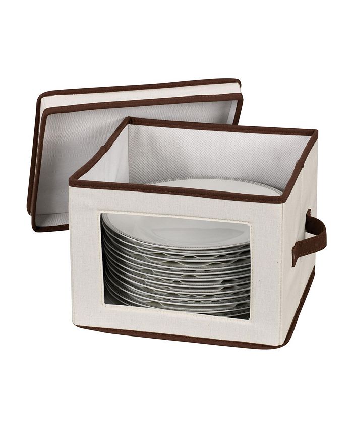 Household Essentials Dinner Plate Storage Box - Macy's