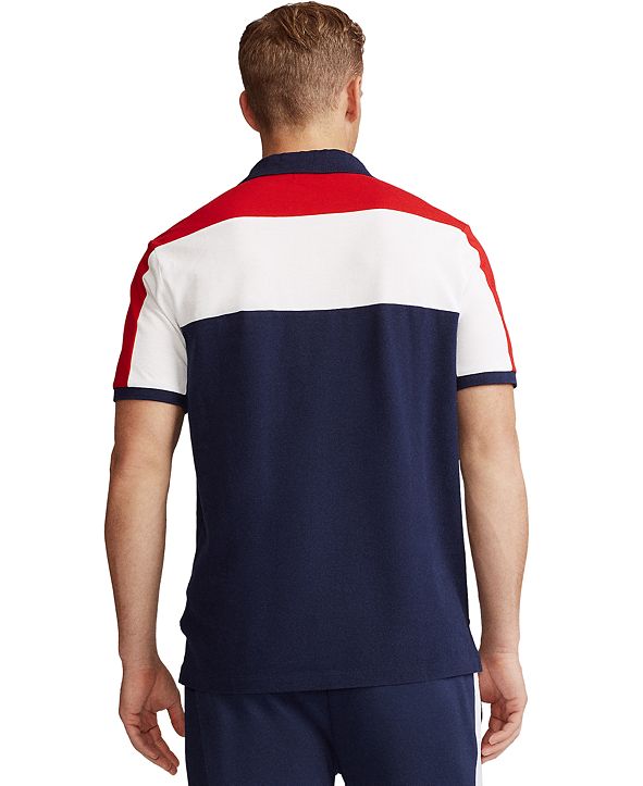 Polo Ralph Lauren Men's Custom Slim-Fit Color-Blocked Polo Shirt & Reviews - Polos - Men - Macy's