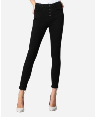 VERVET High Rise Button Up Skinny Ankle Jeans - Macy's