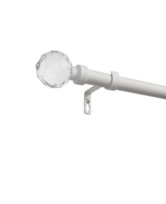 Exclusive Home Crystal Ball Outdoor Curtain Rod and Finial Set, 84"-160 ...