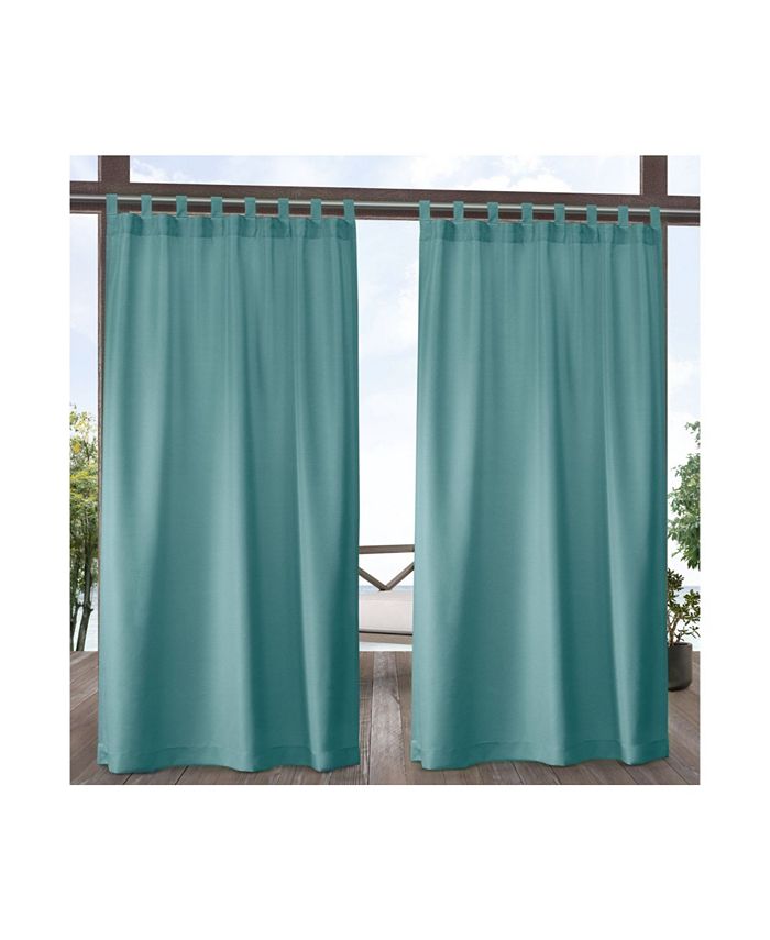 Exclusive Home Curtains Indoor - Outdoor Solid Cabana Tab Top Curtain ...
