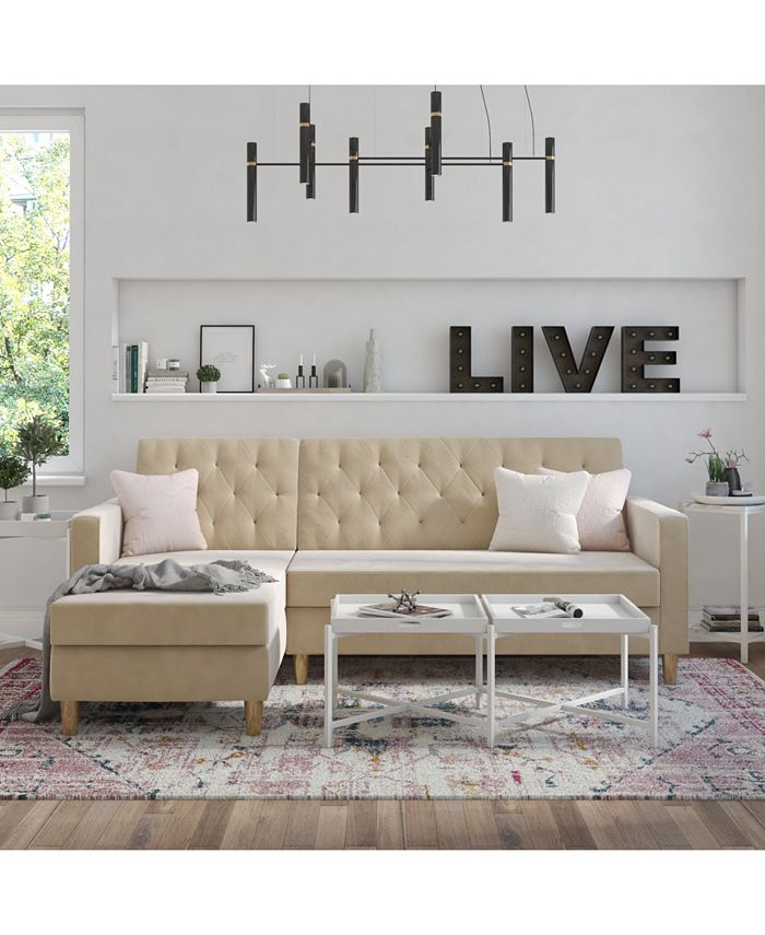 CosmoLiving by Cosmopolitan Liberty Sectional Futon with Storage ...