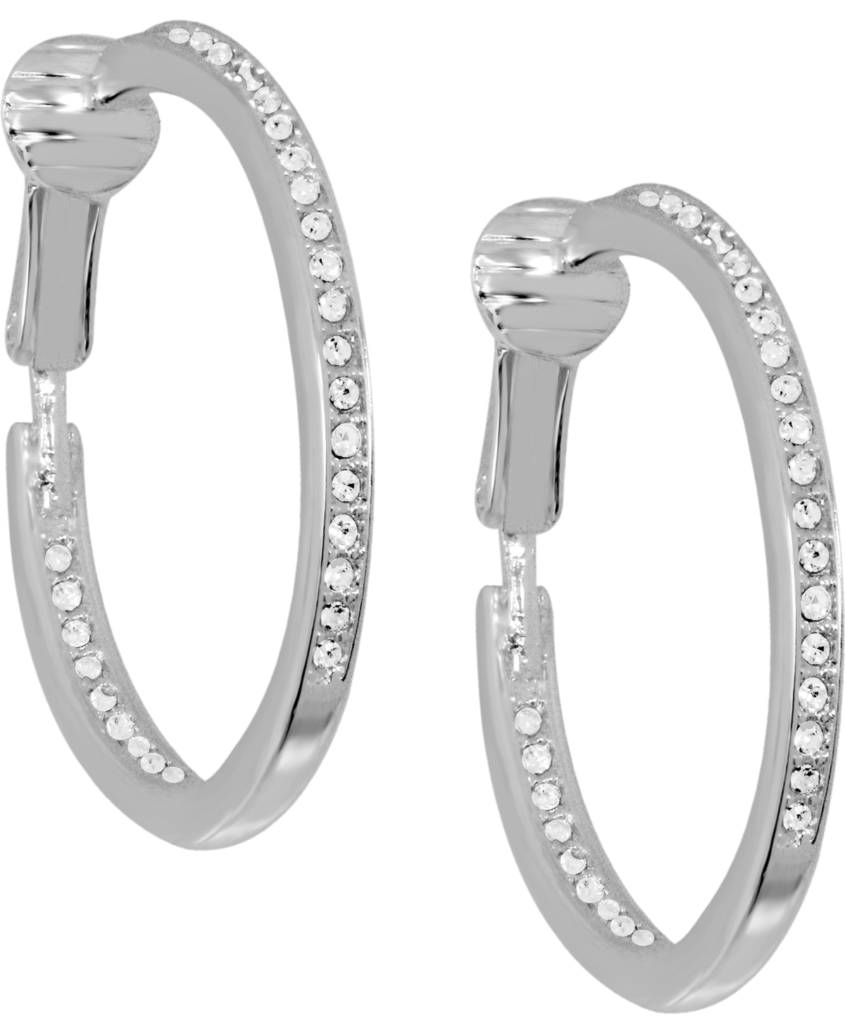 Click here for And Now This Cubic Zirconia Medium In & Out Clip-O... prices