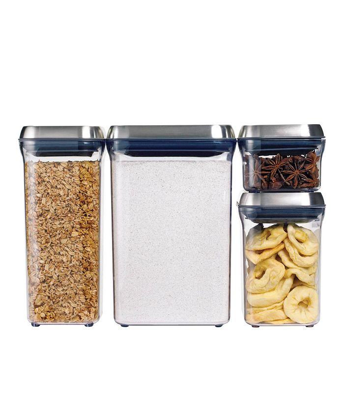 OXO Pop SteeL .9-Qt Small Square Container - Macy's