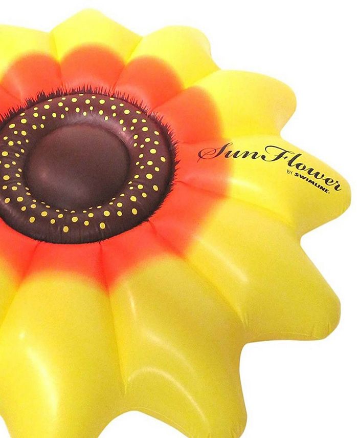 Swimline 90543 Giant Inflatable Sunflower Island Swimming Pool Raft ...