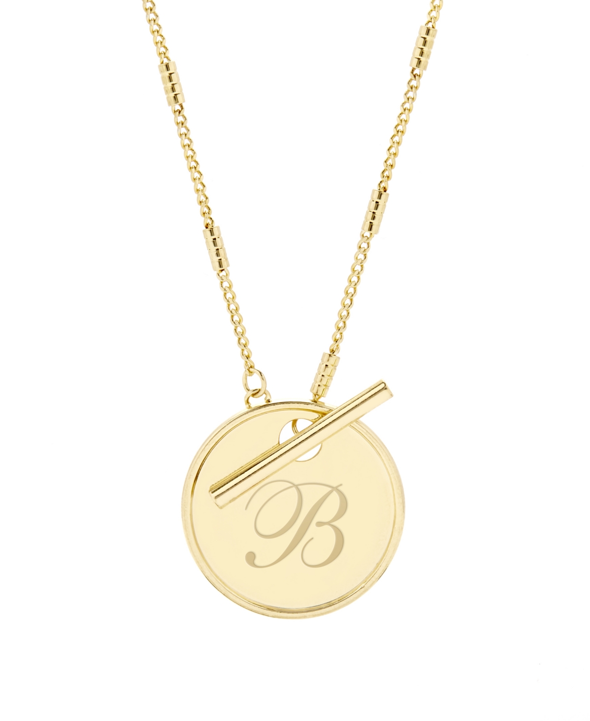 Click here for brook & york Grace Initial Toggle Necklace - Gold... prices