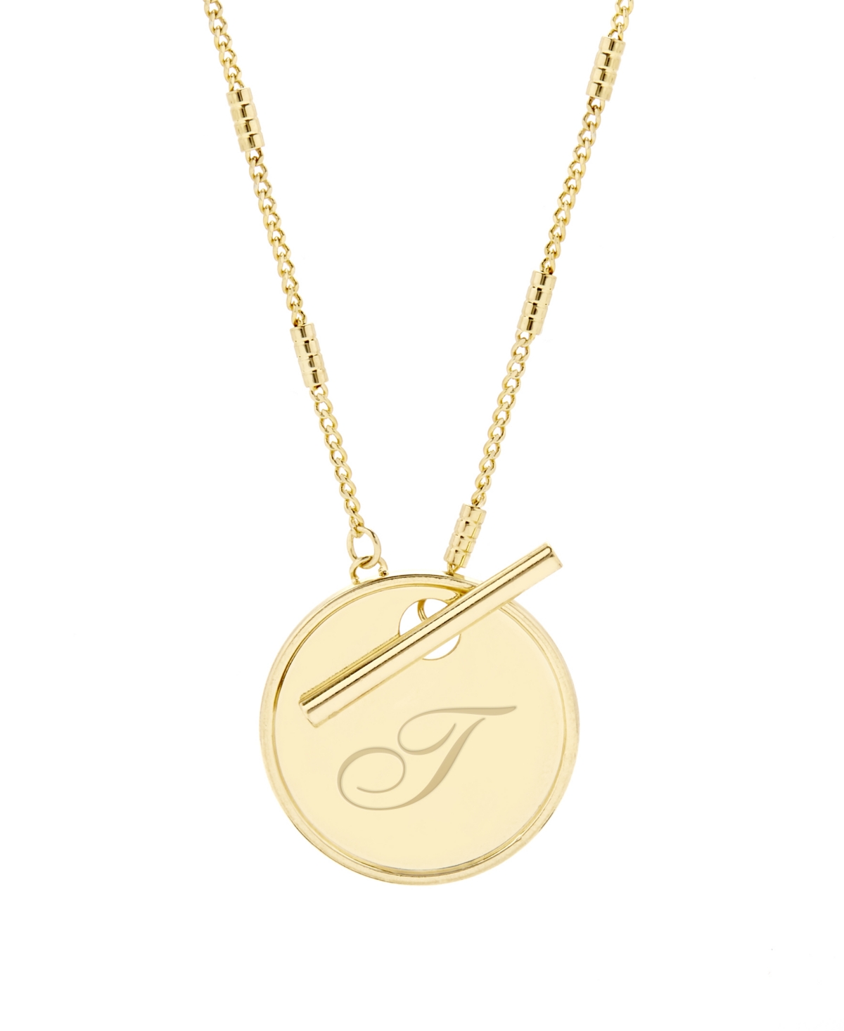 Click here for brook & york Grace Initial Toggle Necklace - Gold... prices