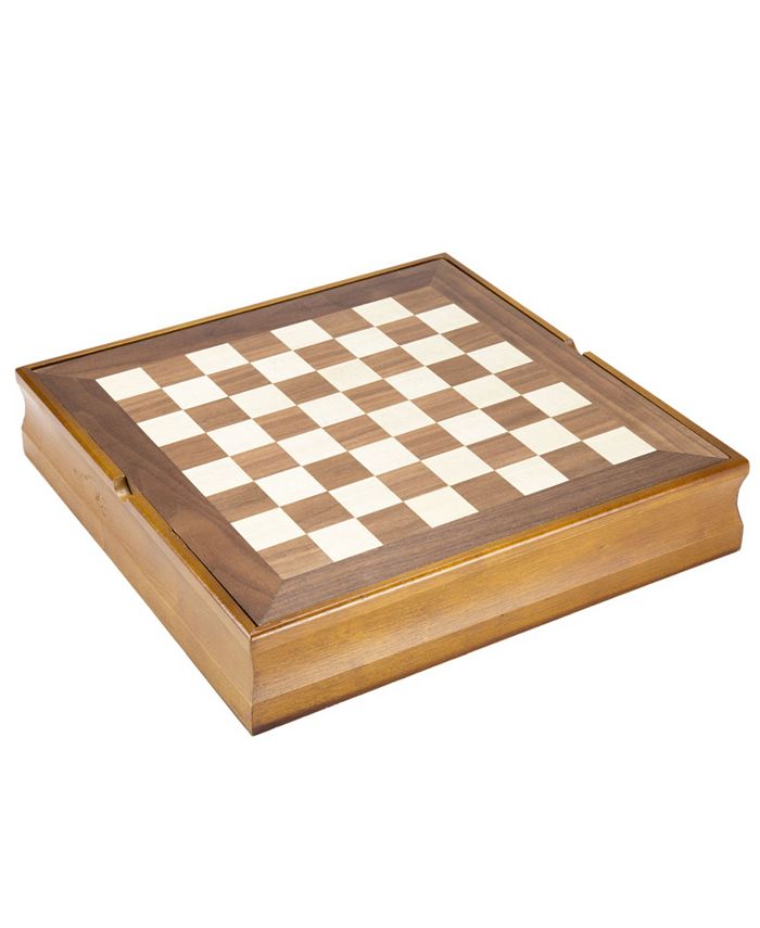 Trademark Global Hey Play 7-In-1 Classic Wooden Board Game Set - Old ...