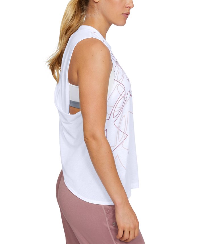 Under Armour Women's Graphic Crossover-Back Tank Top - Macy's