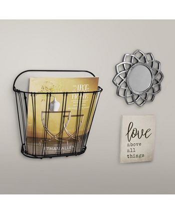 Spectrum Double Wire Wall Mount Magazine Rack - Macy's