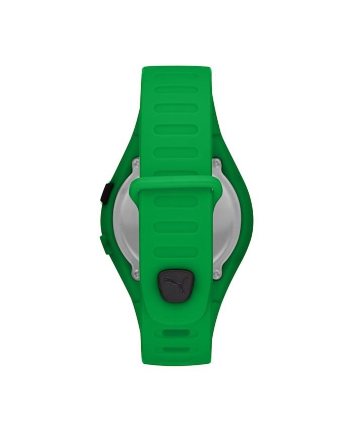 Puma Forever Faster LCD Green Polyurethane Watch 42mm - Macy's