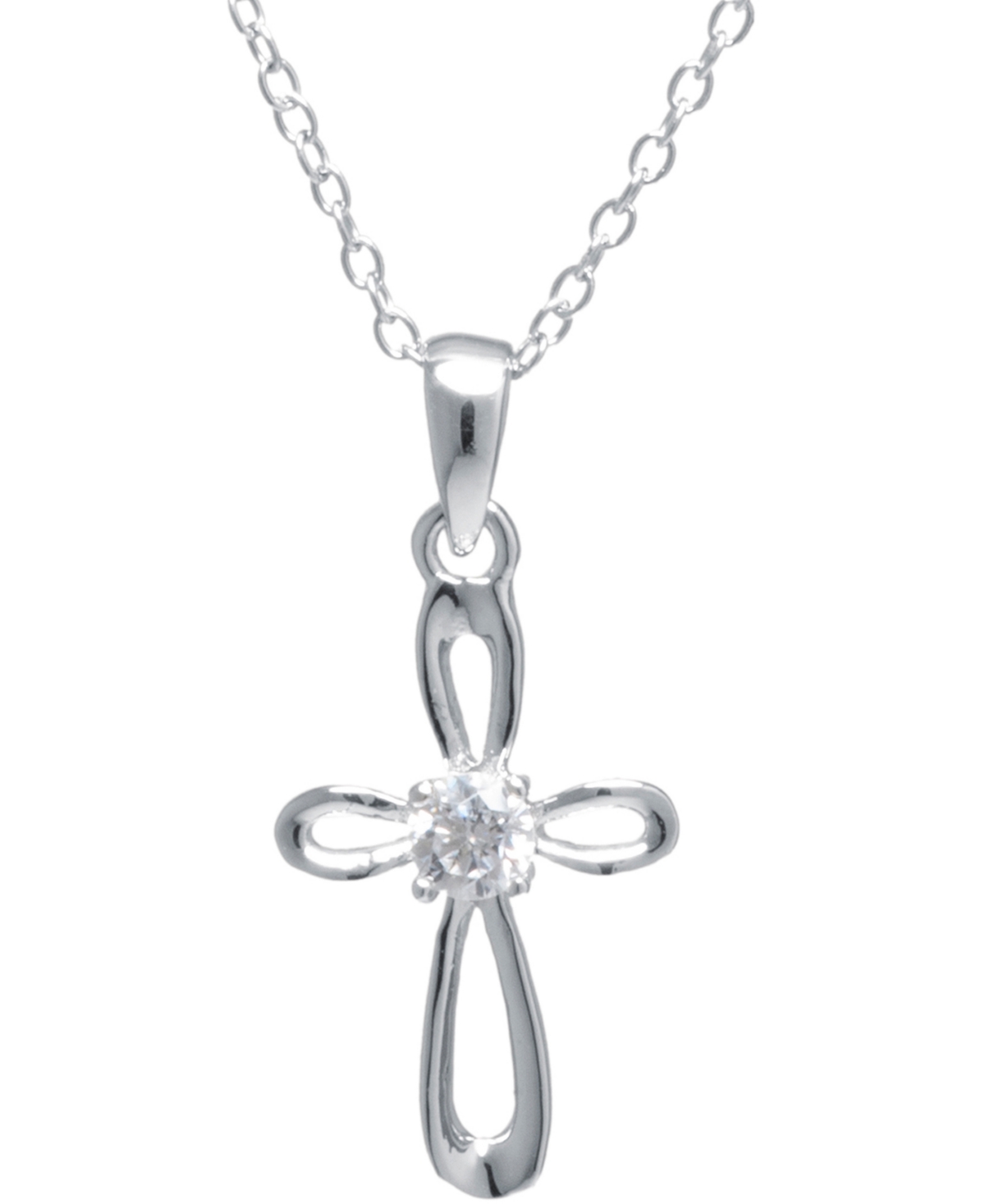 Click here for Giani Bernini Cubic Zirconia 18 Cross Pendant Neck... prices