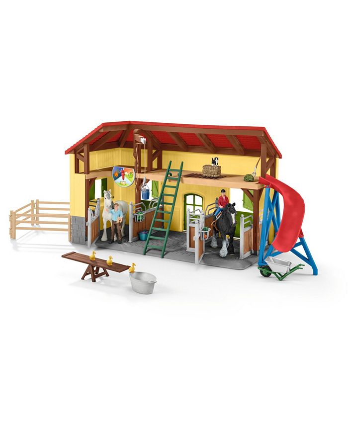 Schleich Farm World, Horse Stable Toy Playset - Macy's